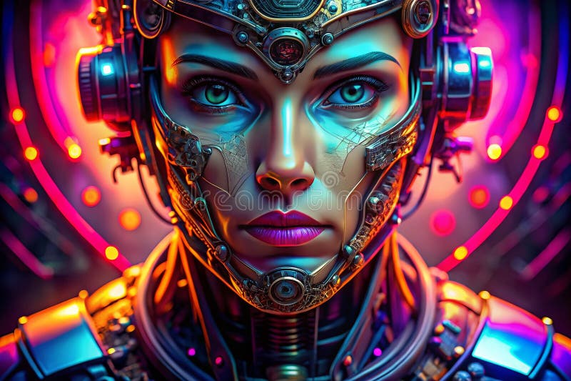 Exploring the Future of Emotion a Futuristic Robot Face Captures the ...