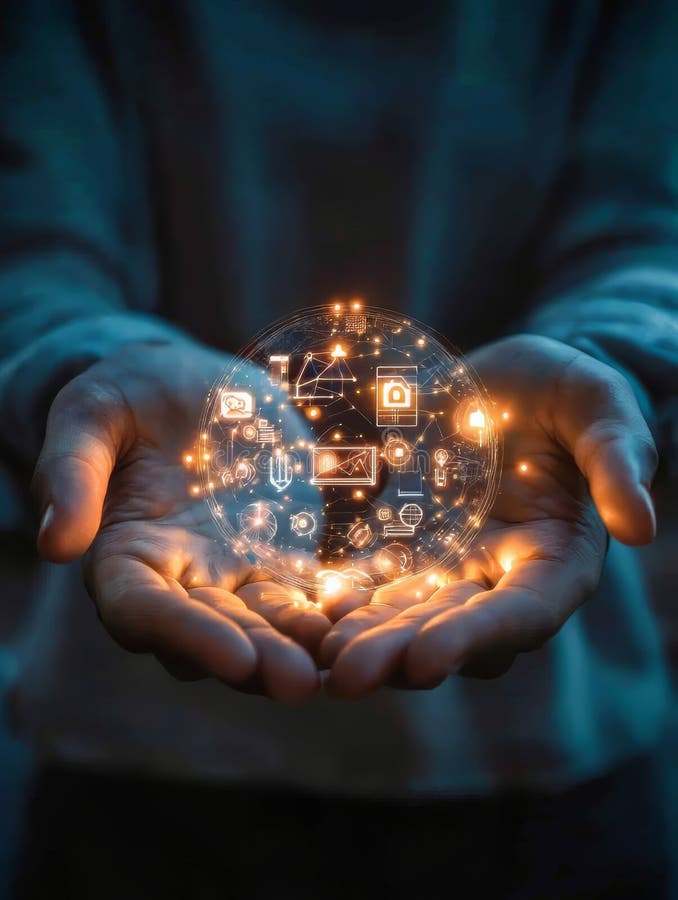 Exploring the Future of Innovations through a Glowing Sphere of ...