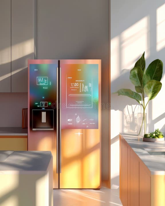 Exploring the Future of Kitchen Technology with Smart IoT Refrigerator Featuring Digital Display ...
