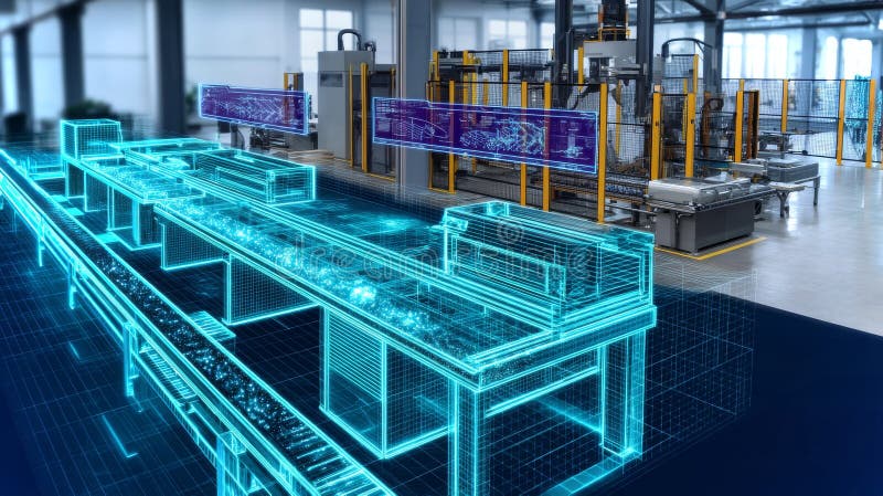 Holographic Digital Twin Layout Stock Photos - Free & Royalty-Free ...