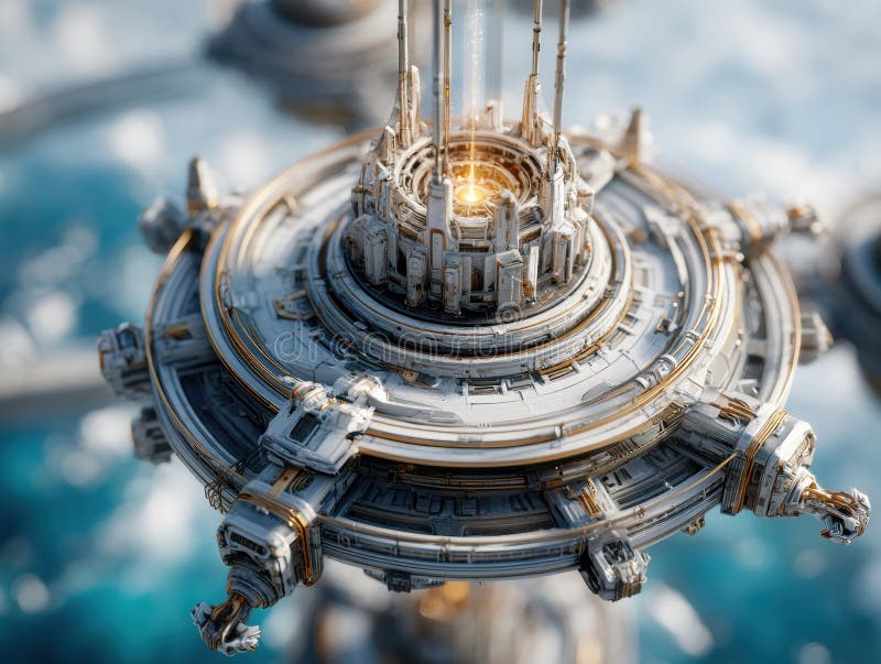 Exploring the Future: a Stunning Vision of a City Featuring a Clock ...