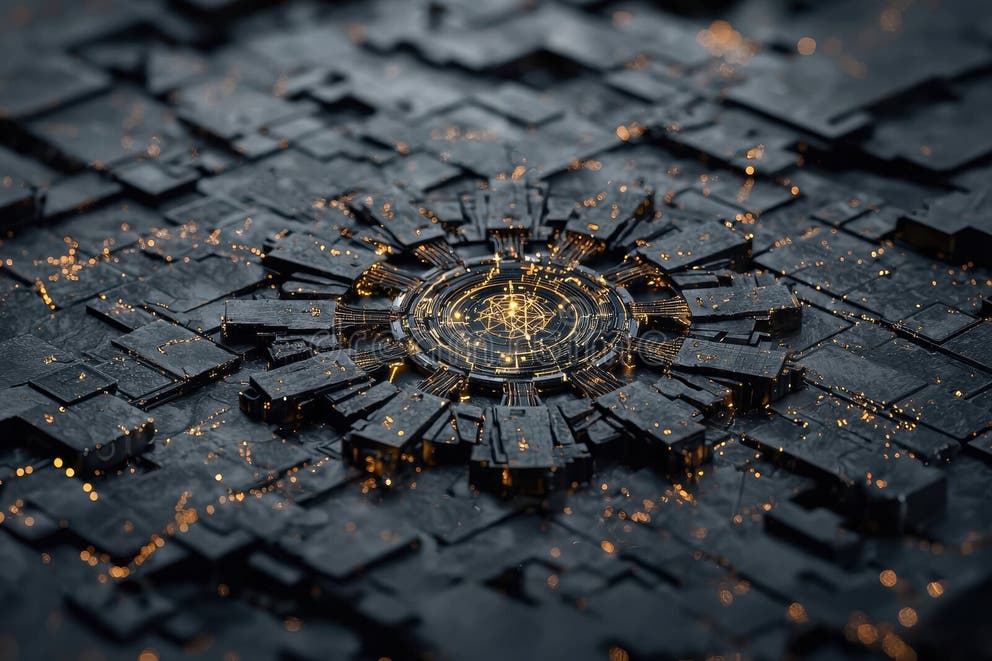 Exploring the Future of Time with a Unique Gold and Black Square Clock ...