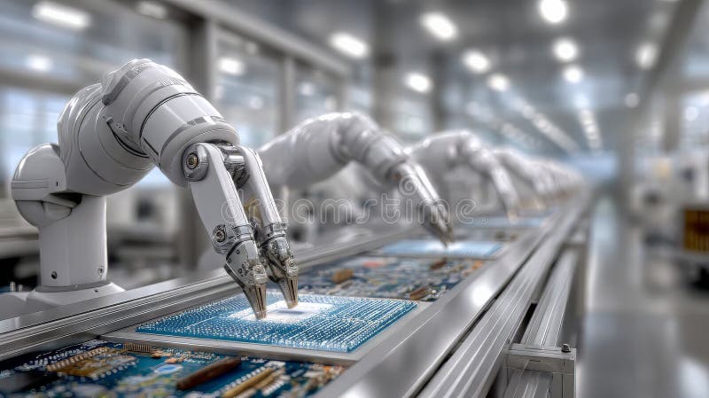 Exploring the Future of Work: Robots Revolutionizing Factory Circuits ...