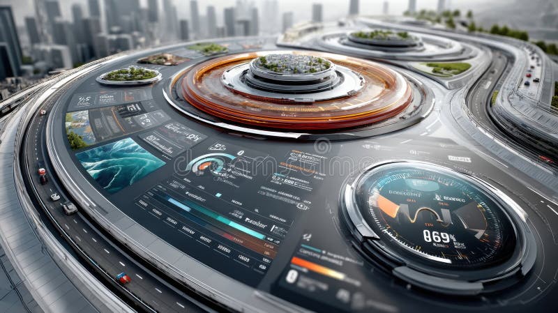 Exploring a Futuristic Cityscape: Navigating Tomorrow S Traffic and ...