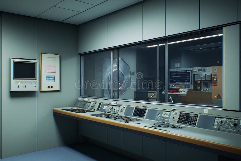 Exploring a Futuristic Control Room with Advanced Technology and Sleek ...