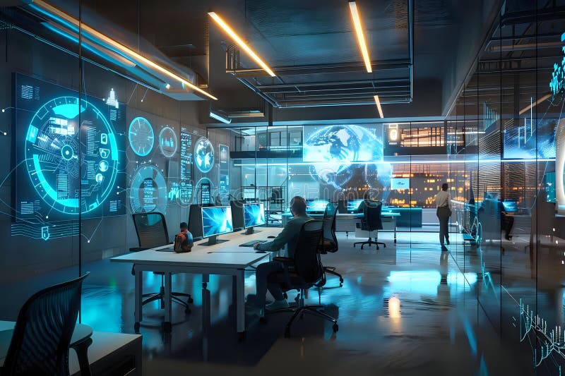 Exploring Futuristic Office Designs, Immersive Technology Integration ...