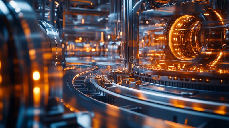 Exploring Futuristic Technology in a Vibrant Urban Environment Stock ...