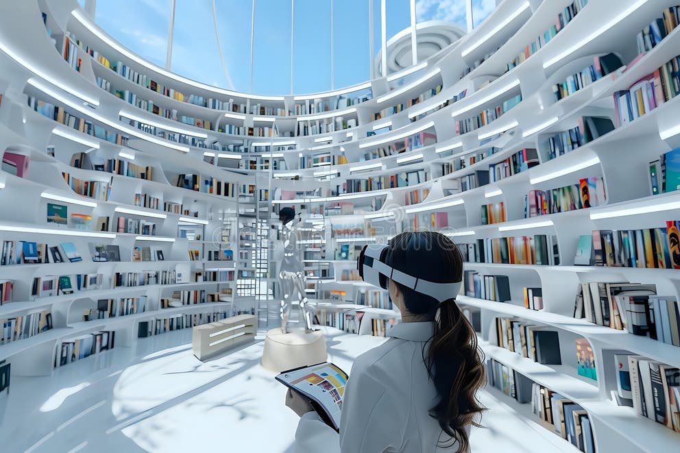 Exploring Futuristic Virtual Library, Immersive VR Experience with Digital Books and Advanced ...