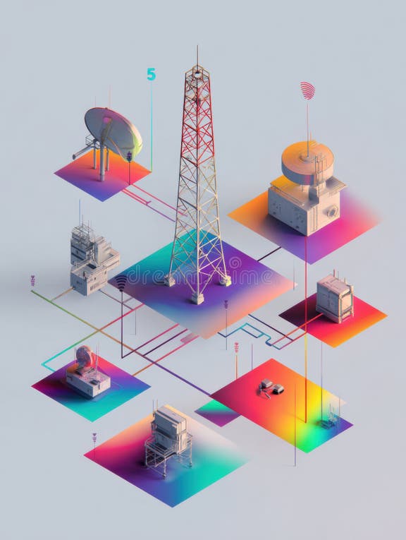Exploring 5G Architecture Featuring Base Stations and Connected Devices ...