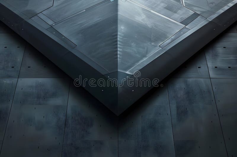 Exploring Geometric Architectural Design, Abstract Dark Metal Facade ...