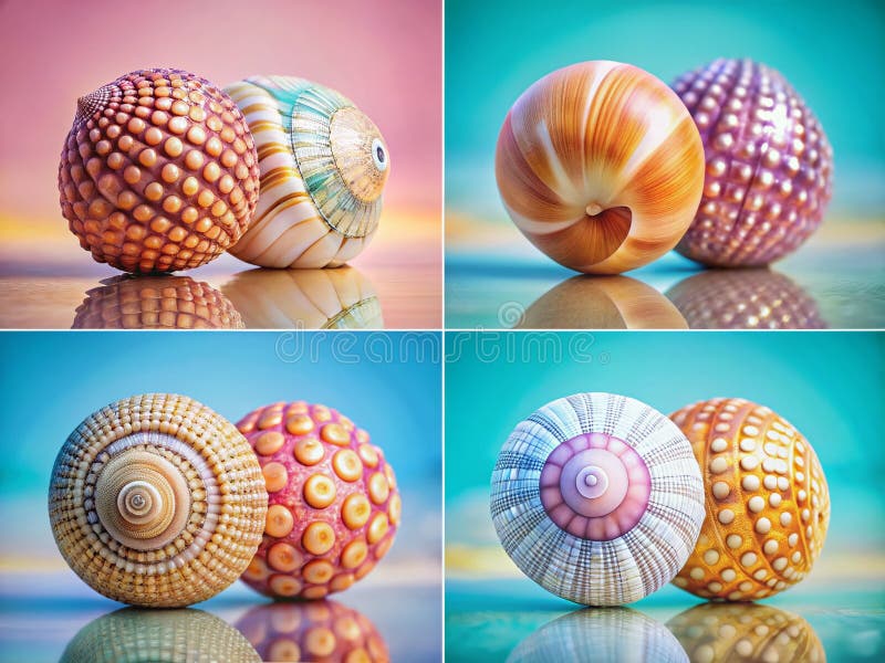 Exploring Geometric Forms a Rule of Thirds Composition of Four Abstract ...