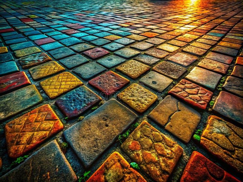 Exploring Geometric Patterns in Urban Stone Paving a Detailed Look at ...