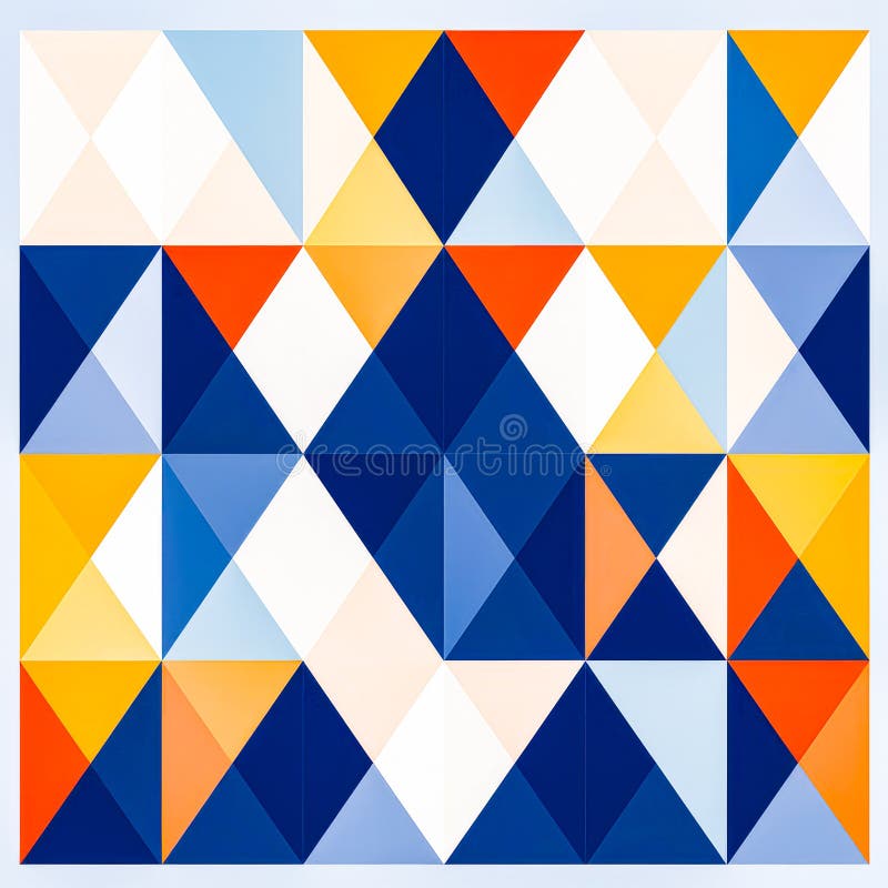 A Modern Composition Featuring Triangles and Contemporary Elements ...