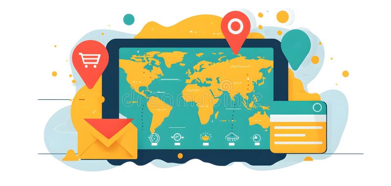 Exploring Global E-Commerce Trends through Dynamic Visuals Stock ...