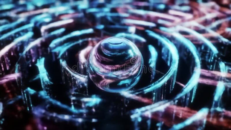 Exploring Glowing Spheres and Intricate Patterns in a Vibrant Abstract ...