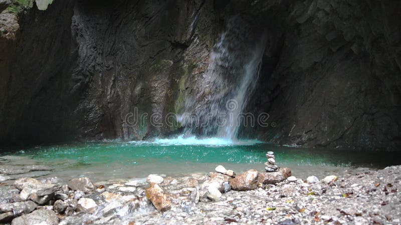 Exploring the Gorg D Abiss Waterfall, a Secret Paradise Stock Video ...
