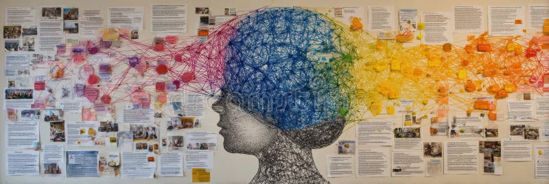 Exploring Gratitude through a Colorful Mapping Mind Chart Filled with ...