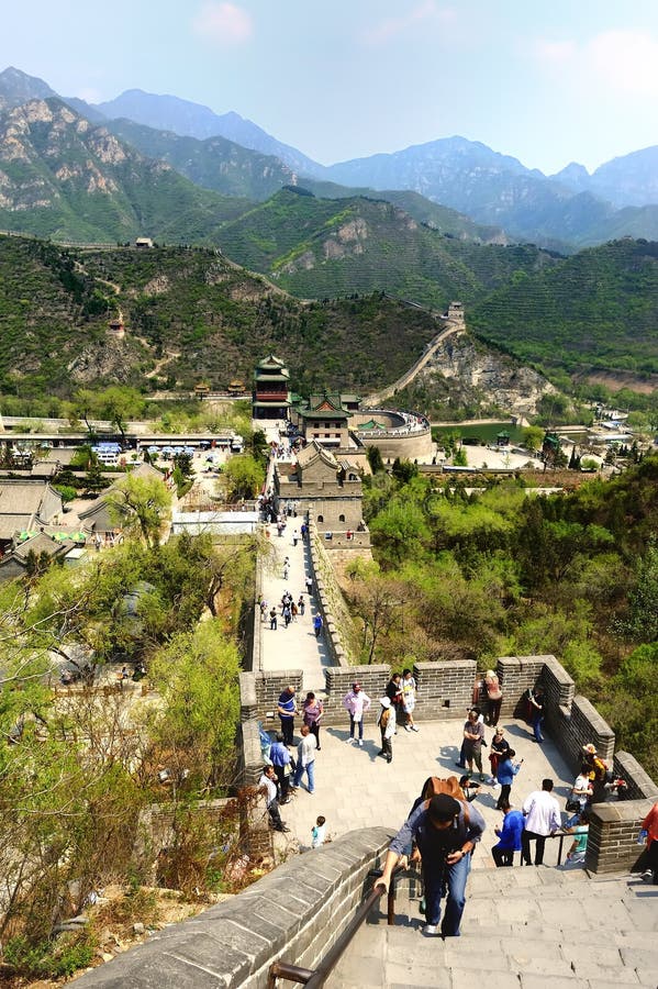 Exploring the Great Wall of China Editorial Photo - Image of staircase ...