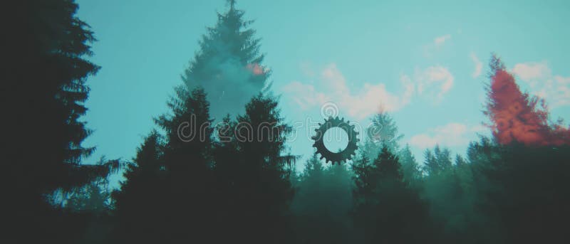 Exploring the Harmony of Time and Nature through Double Exposure of ...