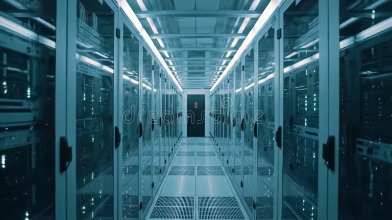 Exploring a High-tech Data Center with Advanced Servers and Cooling ...