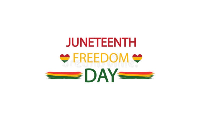 Expressing Freedom Flag Illustration Represents Juneteenth Stock Vector ...