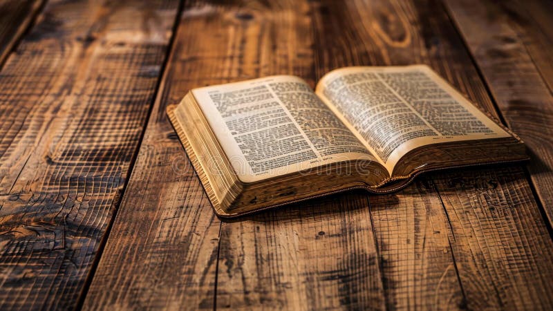 Exploring the History and Significance of an Open Book on a Rustic ...