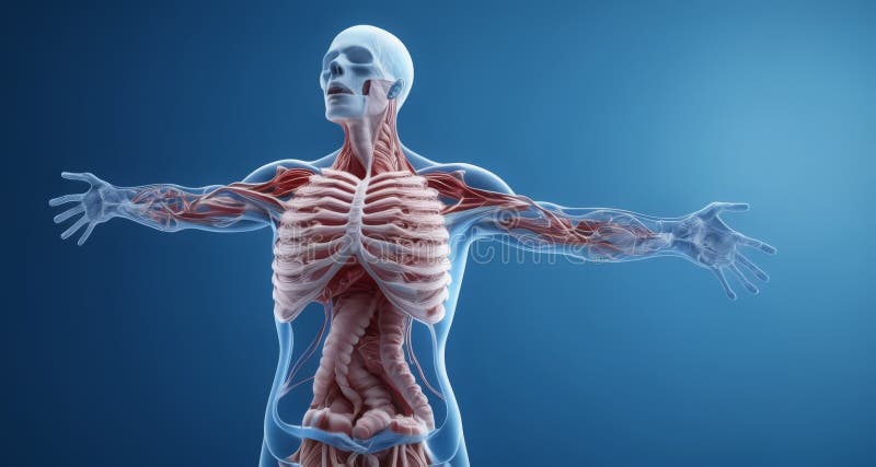 Exploring the Human Anatomy - a 3D Rendering of the Skeletal and ...