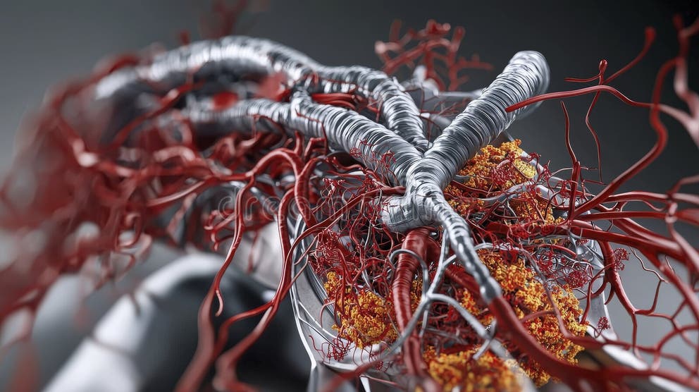 Exploring the Human Circulatory System Dynamic Digital Illustration in ...