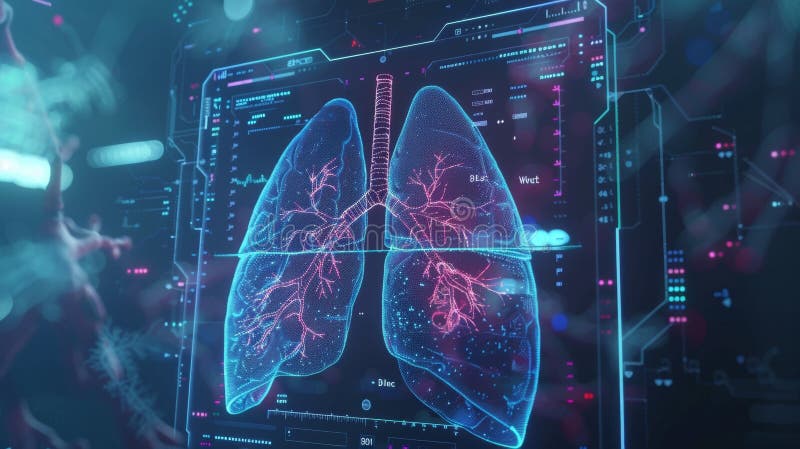 Exploring the Human Respiratory System a Futuristic Animation of Lungs ...