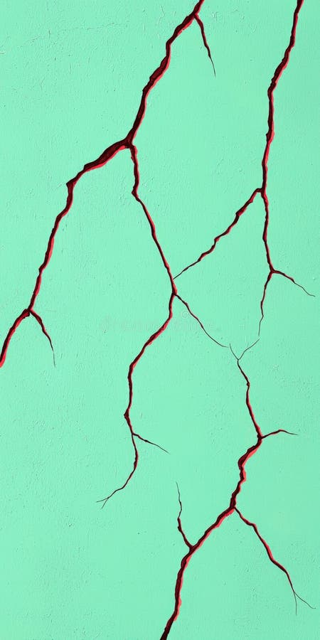 Exploring Ice Cracks in an Abstract Art Style Illustration on a Solid ...