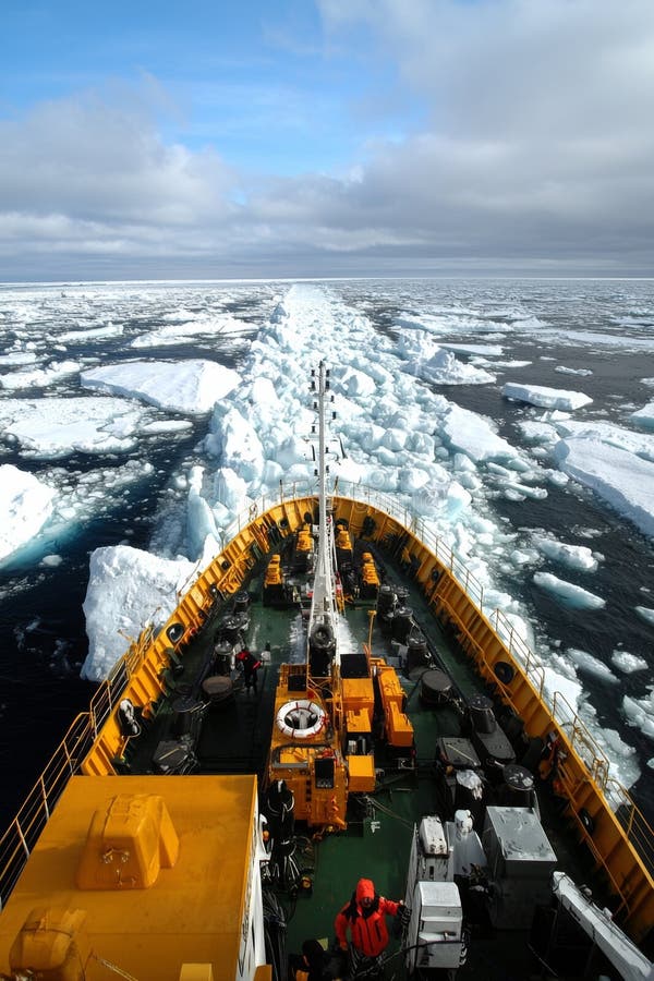 Exploring Icy Waters Aboard a Versatile Icebreaker Navigating through ...