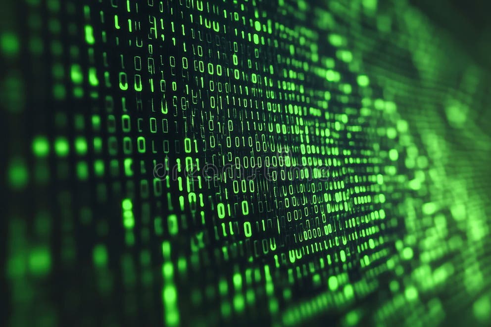 Exploring the Immersive Digital Landscape of Green Binary Code in a ...