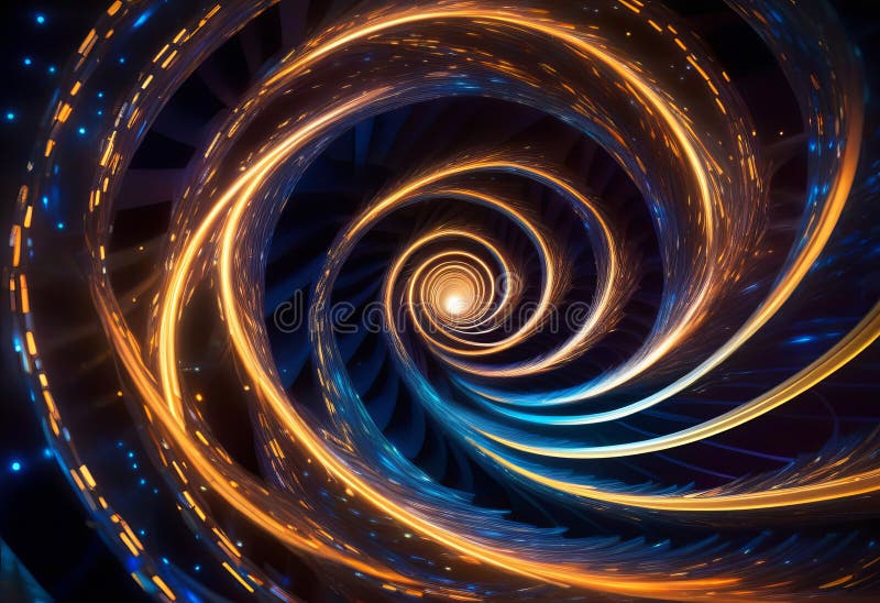 Exploring the Infinite Depths of Space and Time Stock Illustration ...