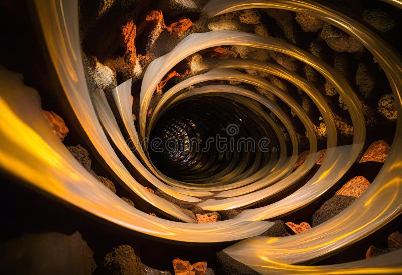 Exploring the Infinite Depths of Space and Time Stock Illustration ...