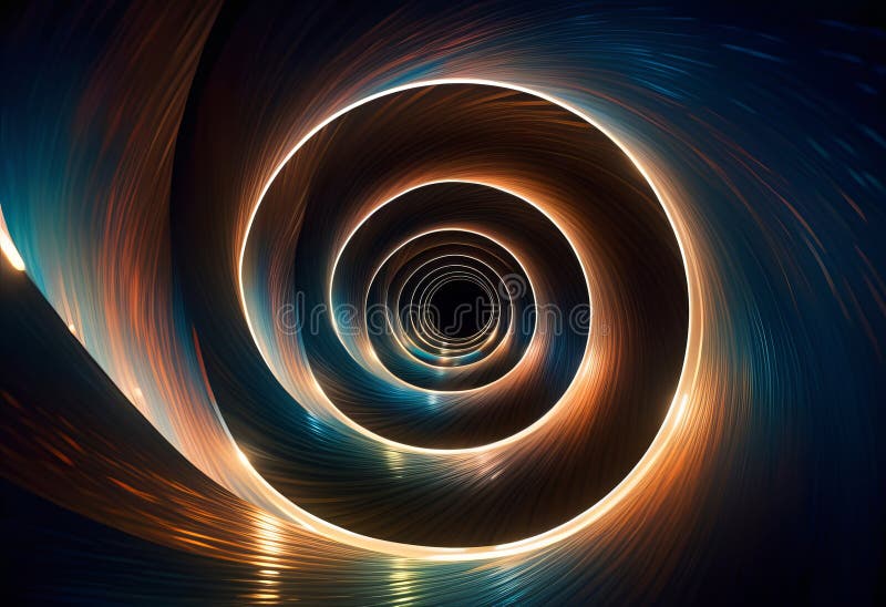 Exploring the Infinite Depths of Space and Time Stock Illustration ...