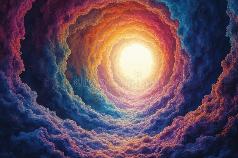 Exploring Infinite Depths stock illustration. Illustration of ...