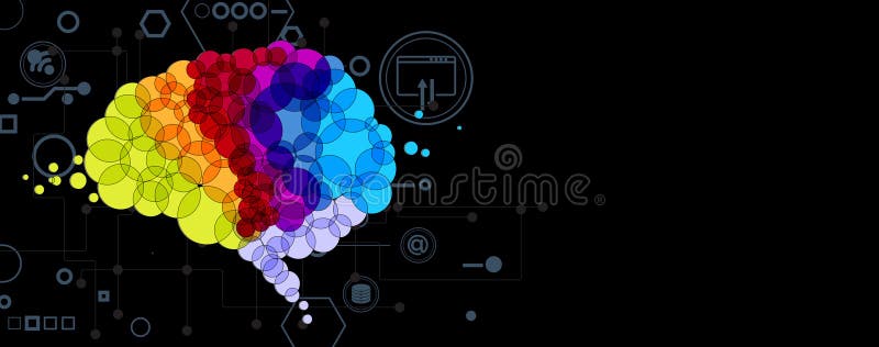 Exploring the Infinite Power of the Thinking Brain Stock Vector ...