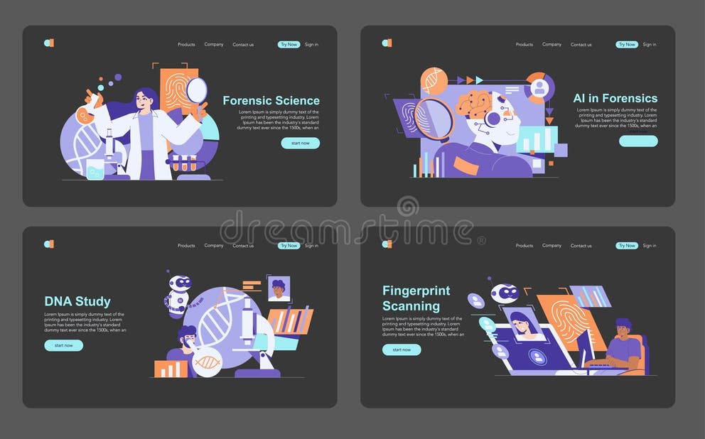 Exploring Innovative Forensics and Artificial Stock Vector ...