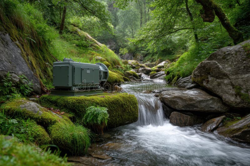 Small Hydropower Generators Stock Illustrations – 2 Small Hydropower ...