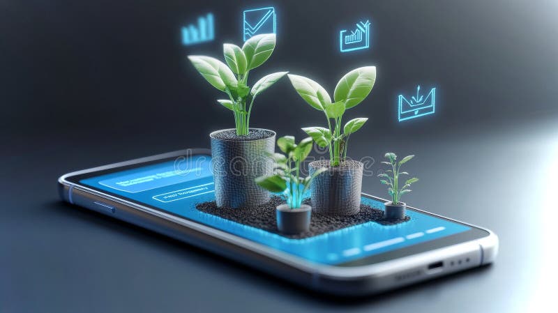 Exploring Innovative Technology through a Macro Render of a Smartphone ...