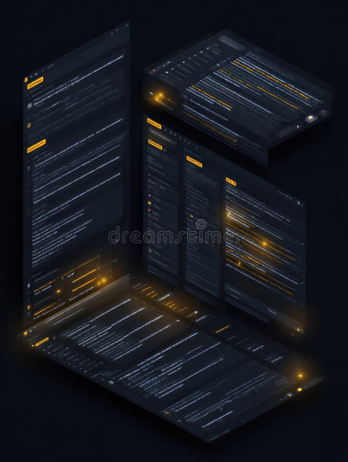 Exploring Innovative User Interface Design with Multiple Monitor Displays Showcasing Dynamic ...