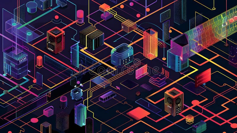 Exploring the Interconnected Digital City, a Visual Journey through ...