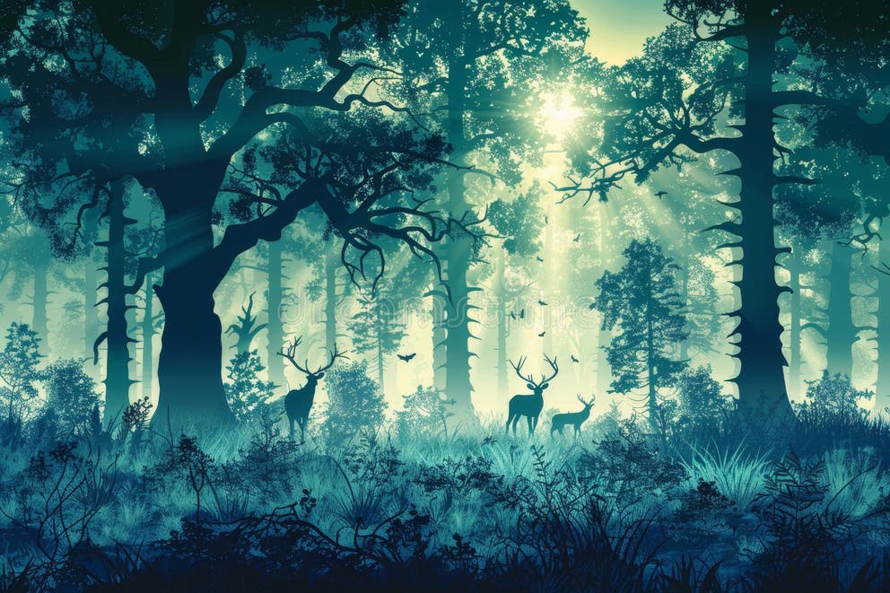 Exploring the Interconnectedness of Flora and Fauna in a Vibrant Forest ...