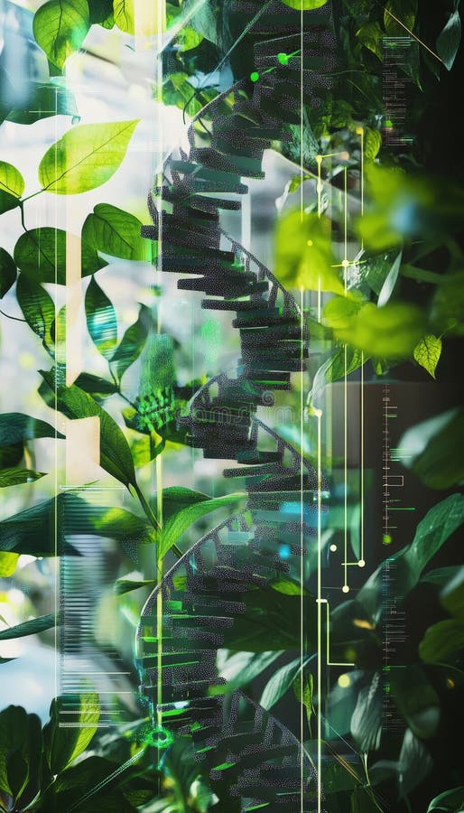 Exploring the Interconnection of Dna and Plant Growth in a Futuristic ...