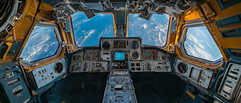 Exploring the Interior of an Empty Space Station Module with Control ...