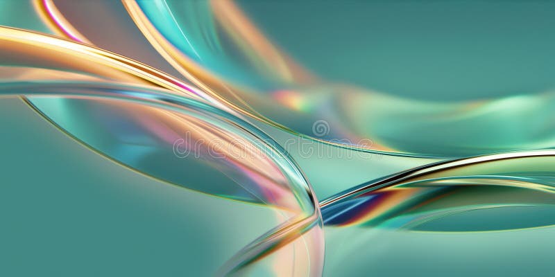 Exploring the Interplay of Light and Color in Abstract Glass Shapes ...