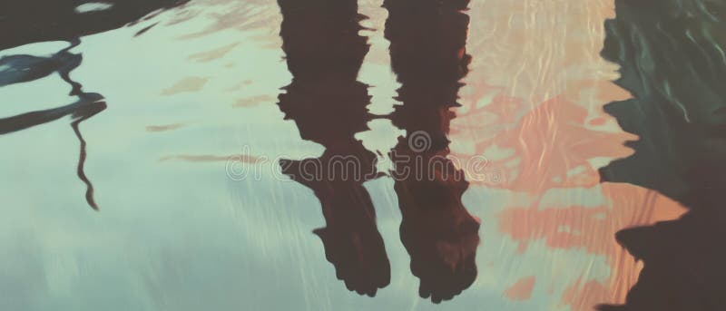 Exploring the Interplay of Light and Shadow Reflections on Water in ...