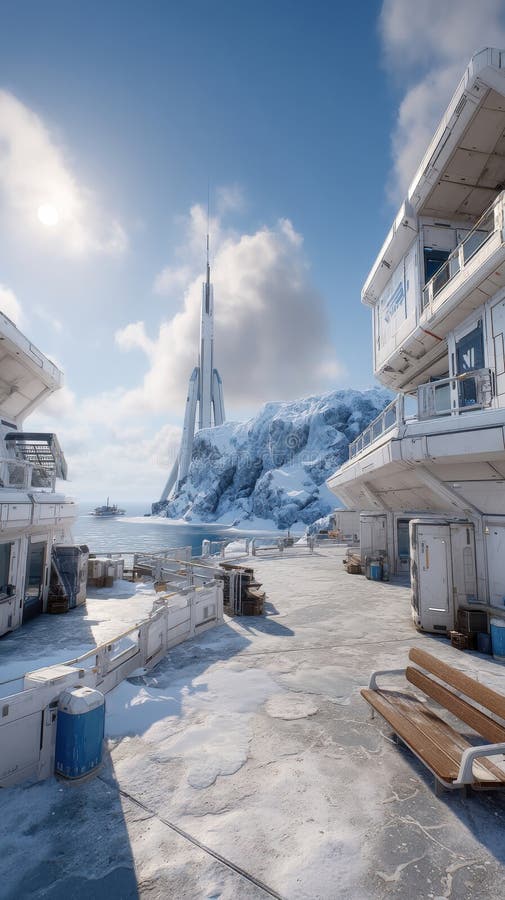 Exploring the Intersection of AI Innovation and Futuristic Architecture with an Iceberg ...