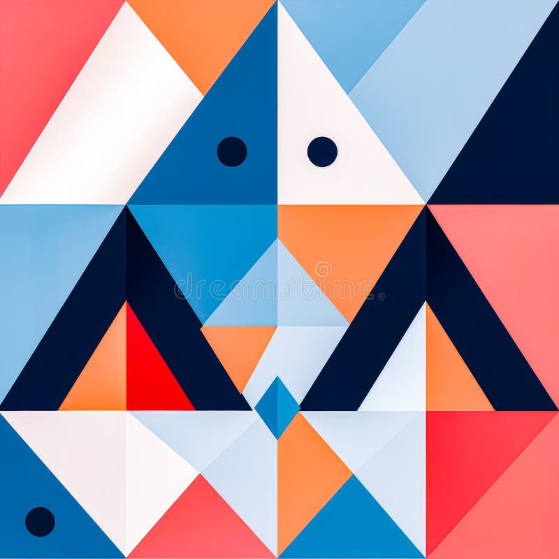 A Futuristic Artwork with Grid Patterns and Artistic Elements. Stock ...