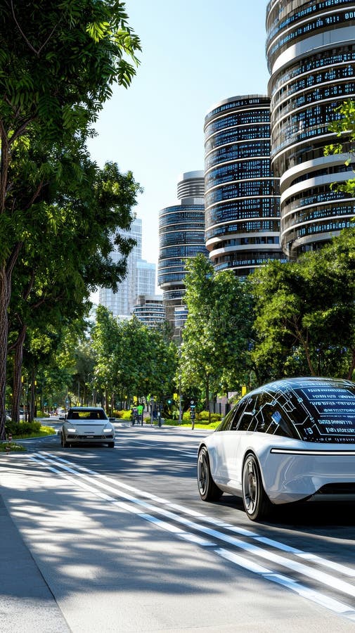 Exploring the Intersection of Data Science Ethics and Urban Development with Futuristic White ...